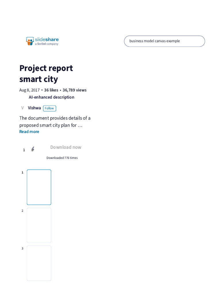 Project Report Smart City - PDF | PDF | Green Building | Air Pollution
