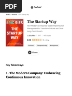 The Lean Startup | PDF | Lean Startup | Startup Company