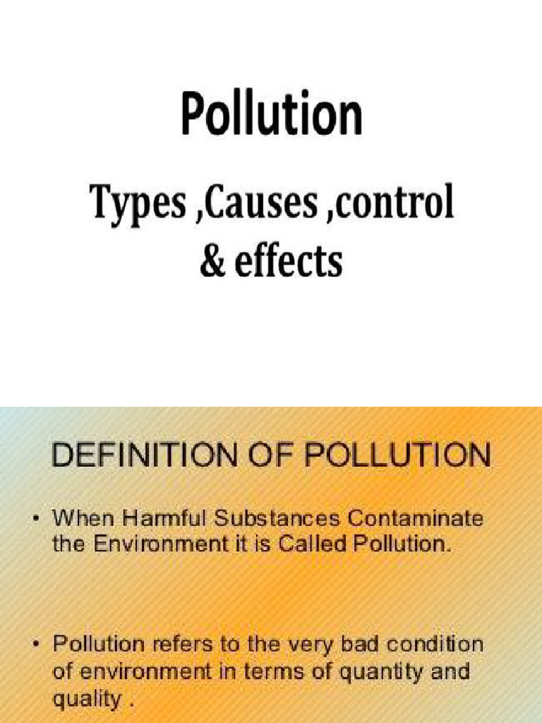 Environmental Science - Pollution | PDF | Soil | Chlorofluorocarbon