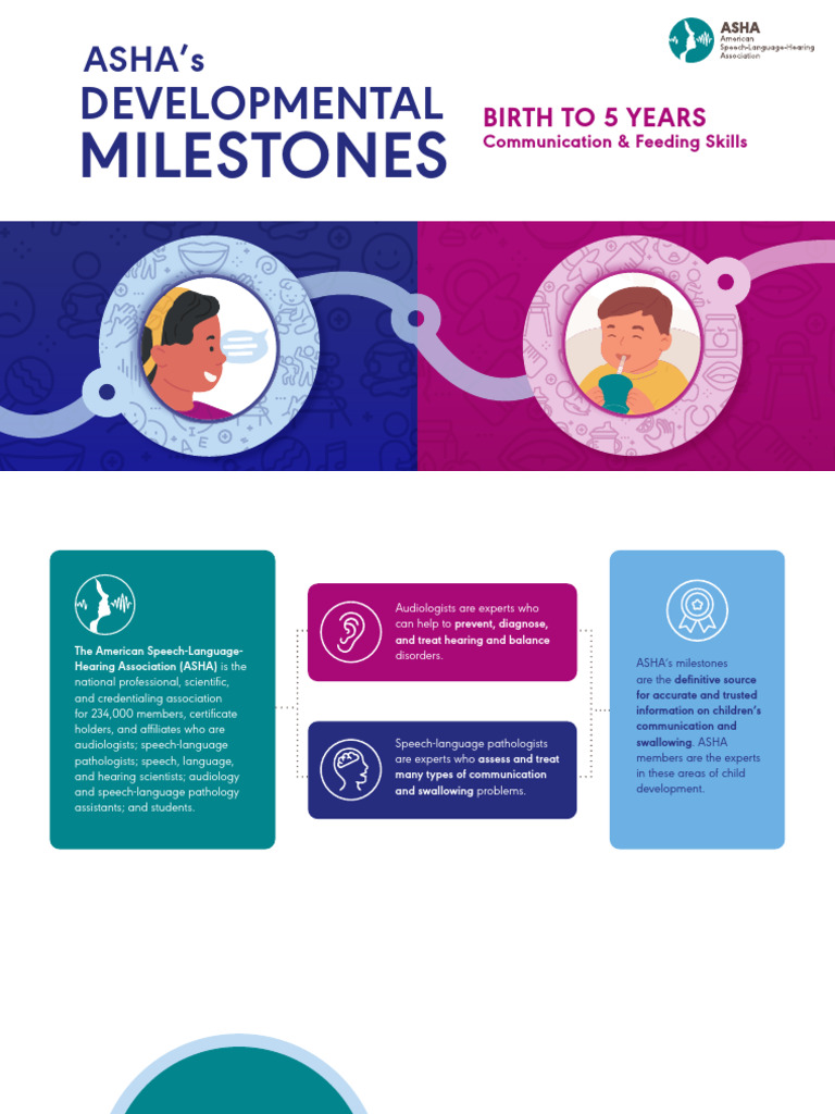 Developmental Milestones: Birth to 5 Years | PDF | Audiology ...