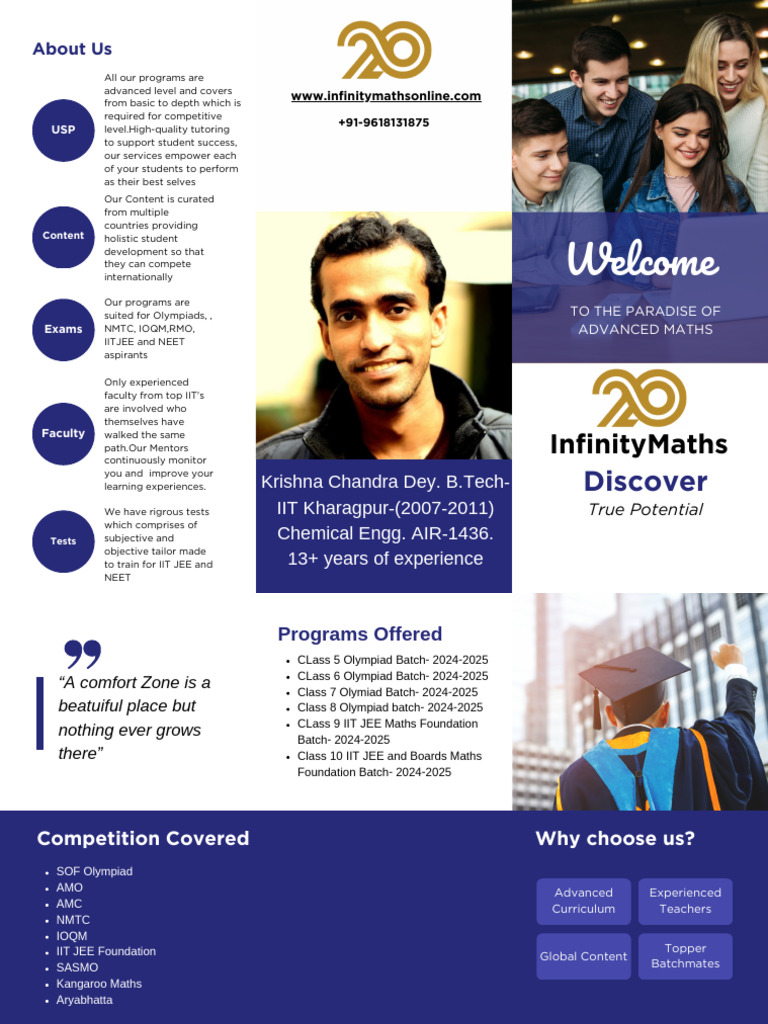 Infinity Maths Brochure 2025-2026 | PDF | Numbers | Equations