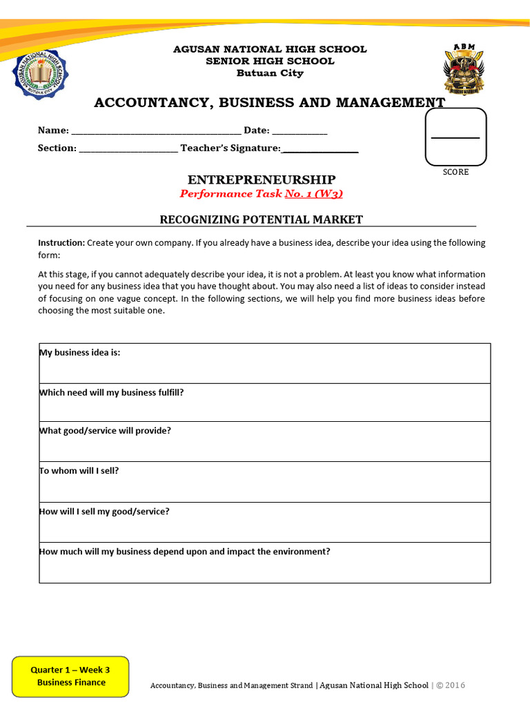 Performance-No.1 -W3-Q1 | PDF