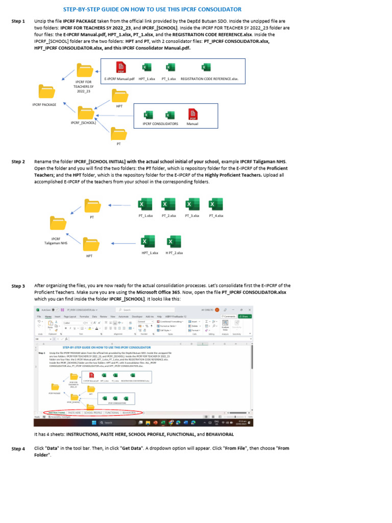 E-IPCRF CONSOLIDATOR MANUAL | PDF | Computer File | Operating System Families