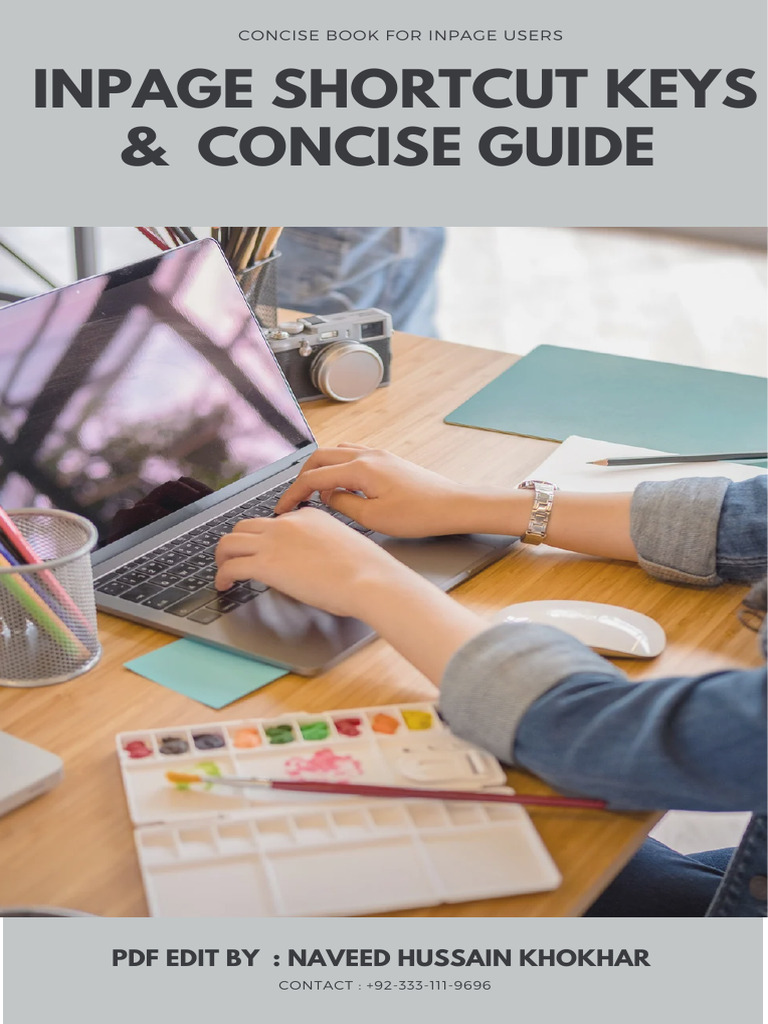 InPage Shortcut Keys & Concise Guide | PDF | Menu (Computing ...