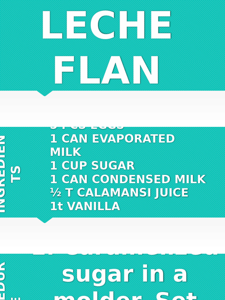 Leche Flan | PDF