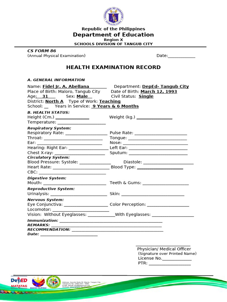 form-86-1 | PDF