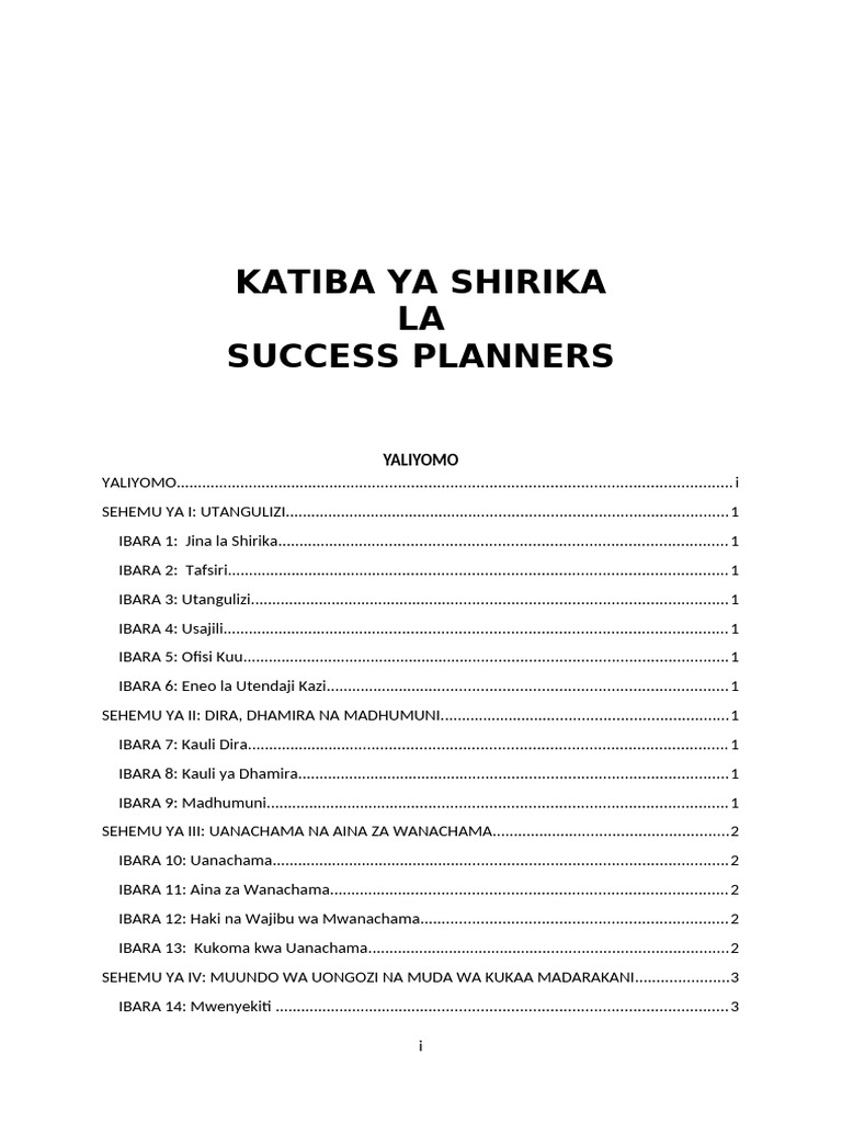 NGO Muundo Wa Katiba SW | PDF