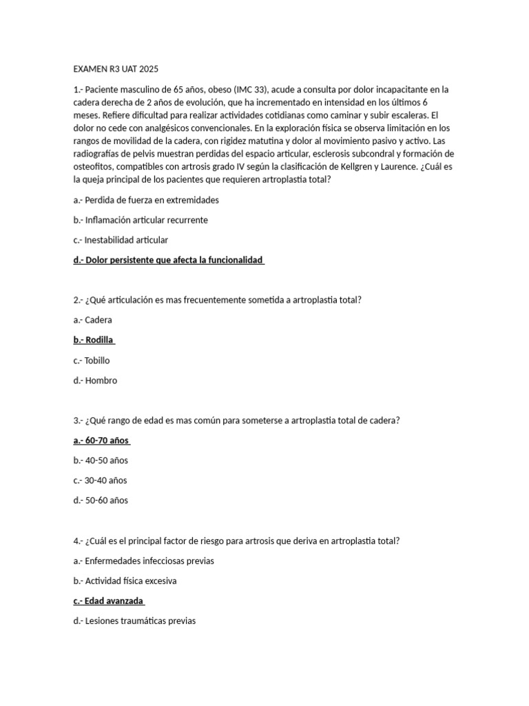 Escala de Tonnis en Artrosis de Cadera | PDF | Escoliosis | Tobillo