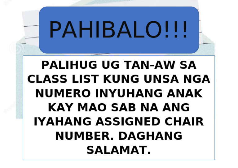 Pahibalo!!! | PDF