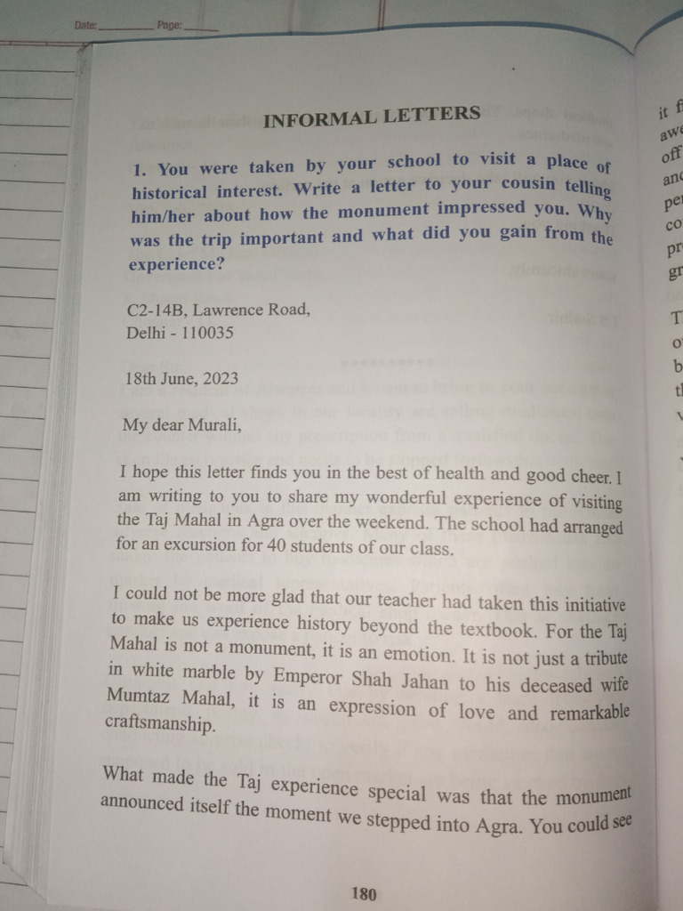 Informal Letters | PDF