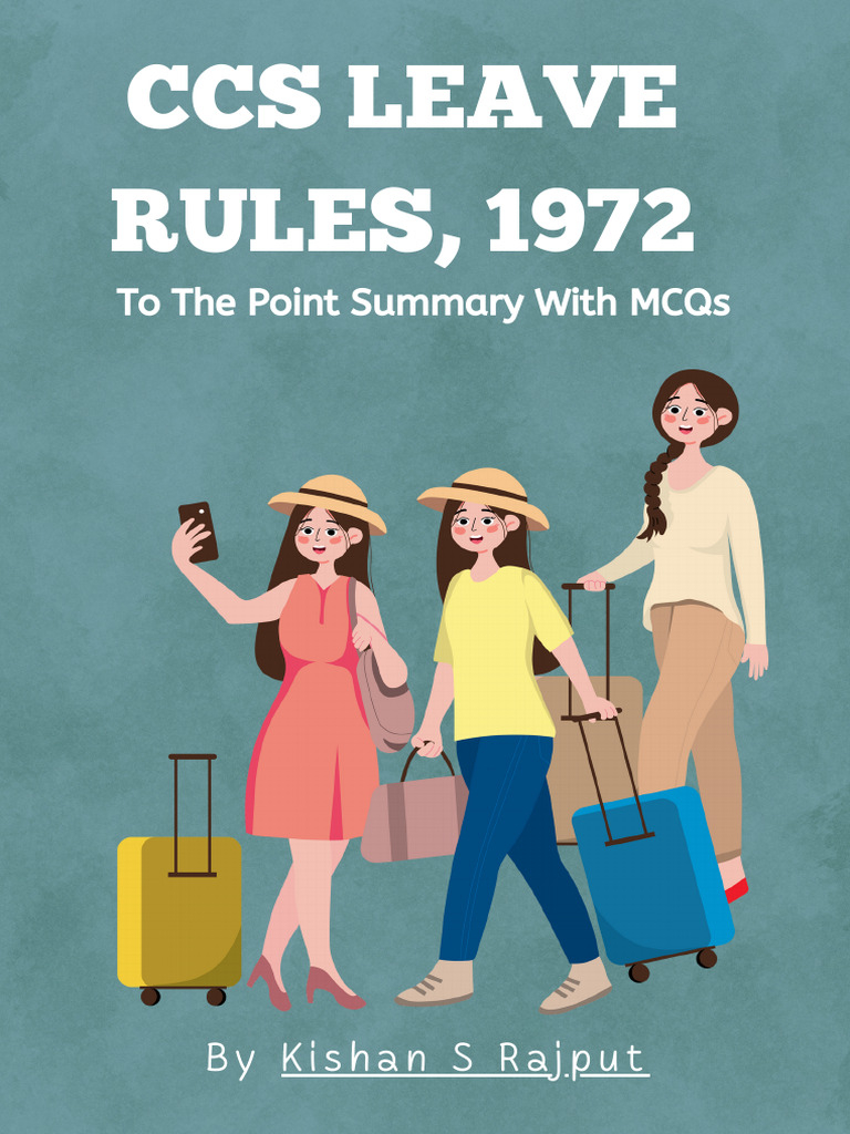 CCS Leave Rules Overview, 1972 | PDF | Civil Service | Copyright ...