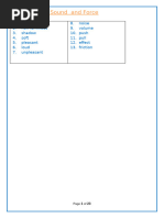 Class 3 Light, Sound, and Force Worksheet | PDF