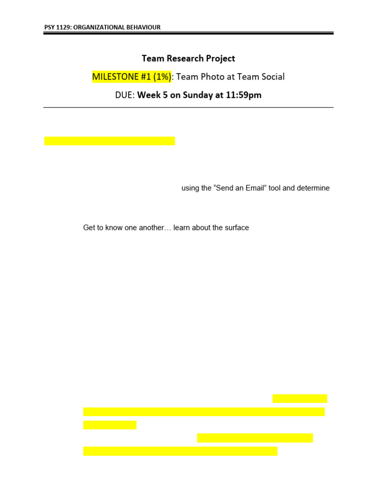 Team Research Project Milestone# 1 Current | PDF