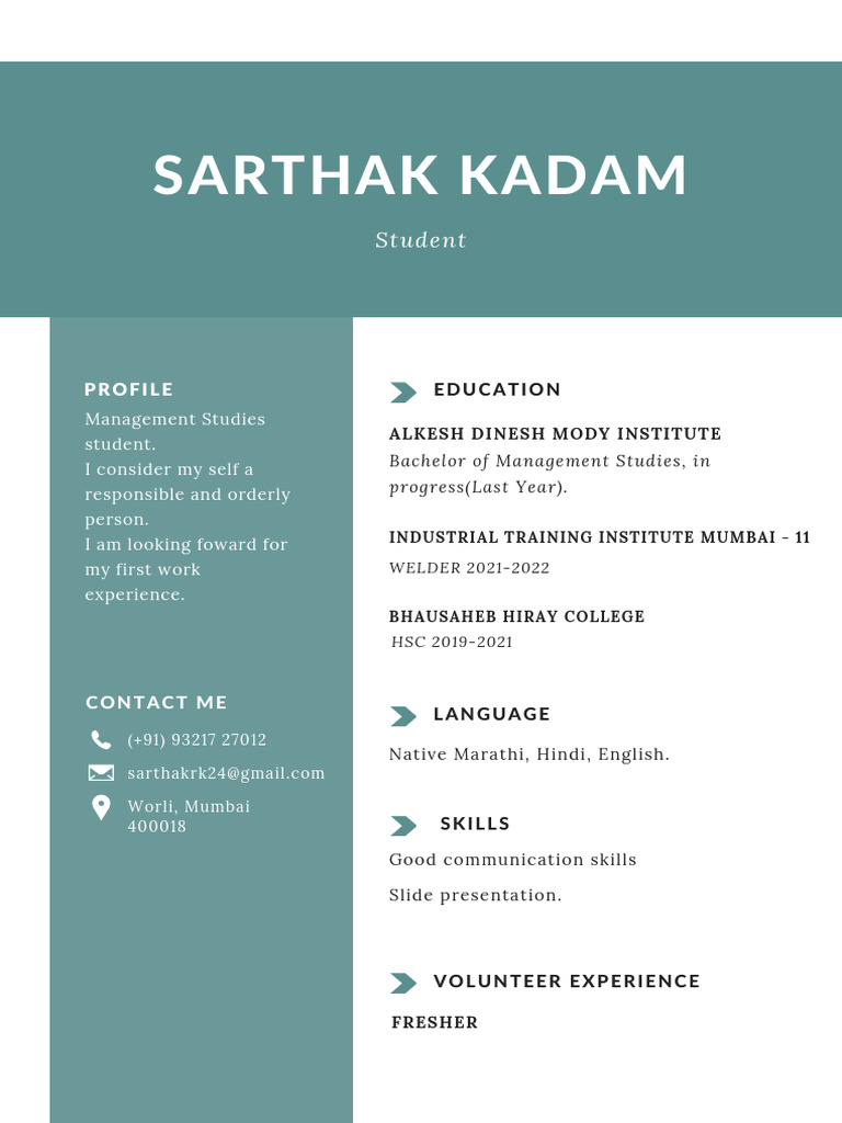 SArthak NEW Resume | PDF