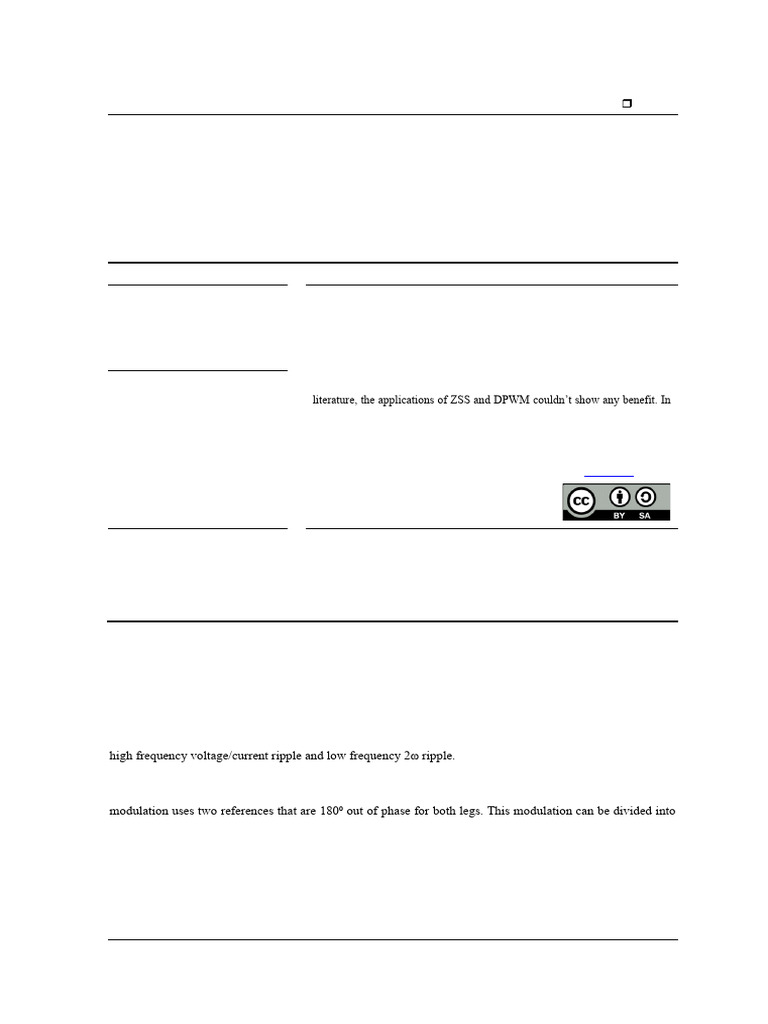 Output Current Ripple Analysis Of Single Phase Inverter With