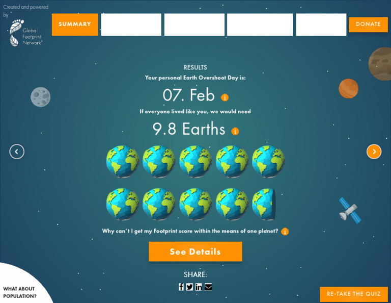 Ecological Footprint Calculator | PDF