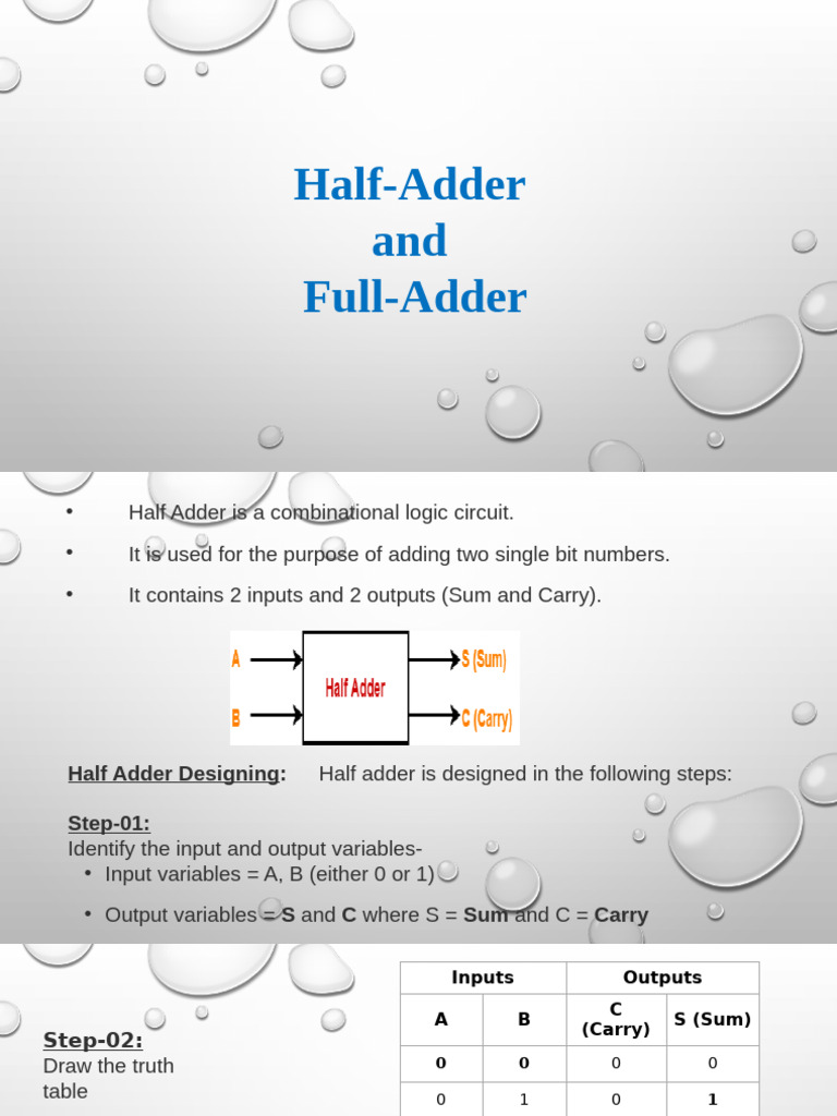 Half-Full Adder | PDF | Electronic Engineering | Electronic Design