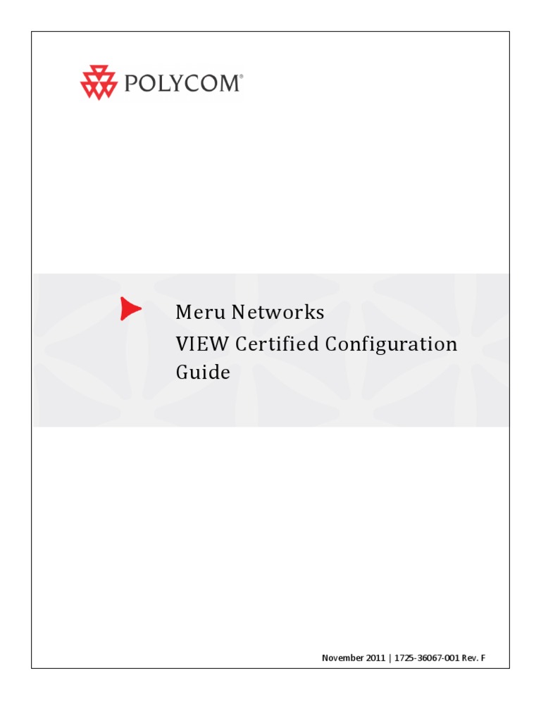 Meru Networks VIEW Certified Configuration Guide | PDF | Wireless Lan ...