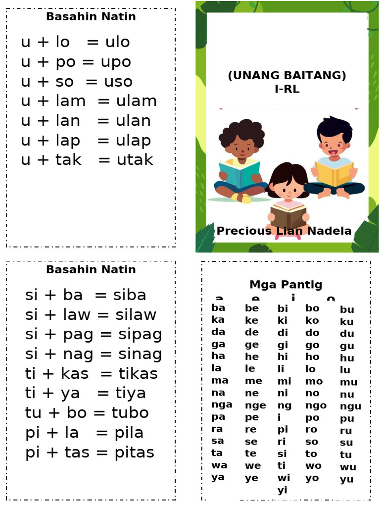 BASAHON FILIPINO Syllabic Readers | PDF