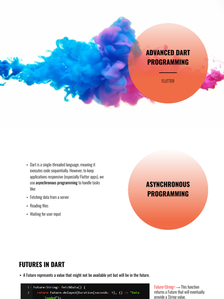 Lesson4 - Asynchronous in Dart | PDF | Software | Information Technology