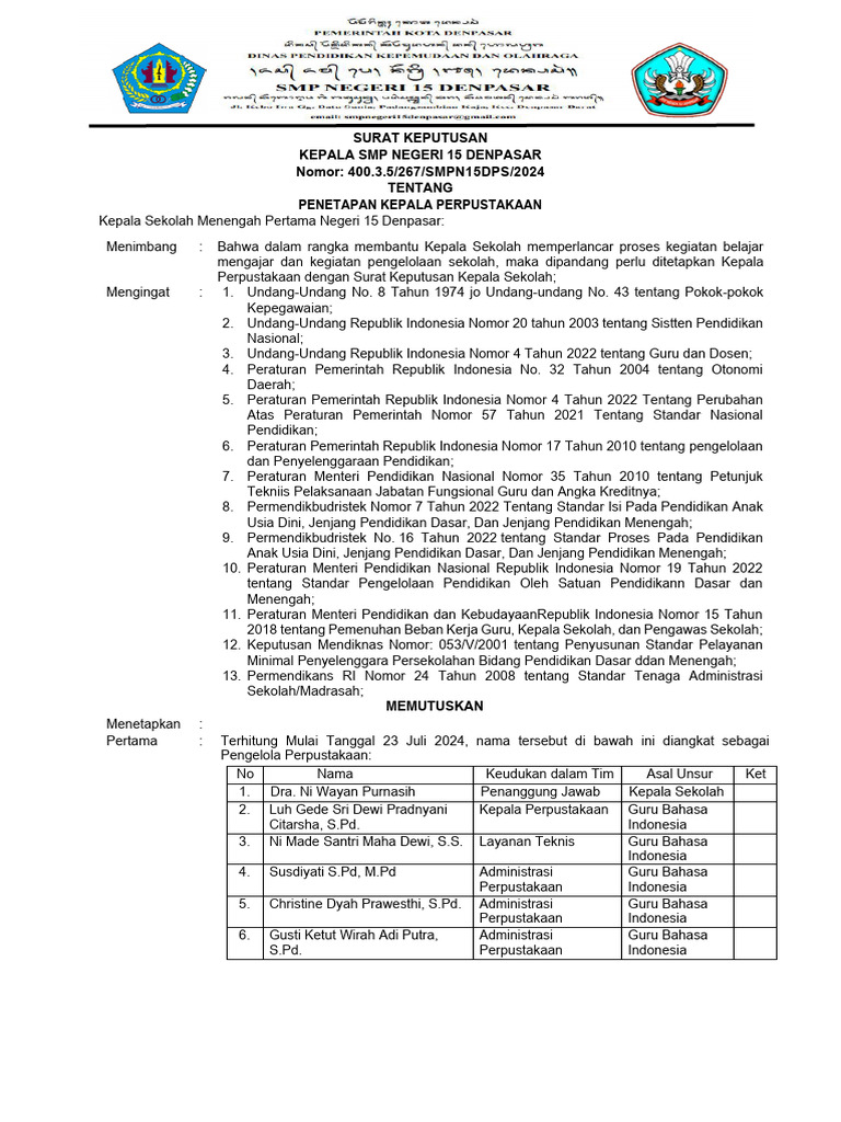 SK Perpus Bu Dewi 23724 | PDF