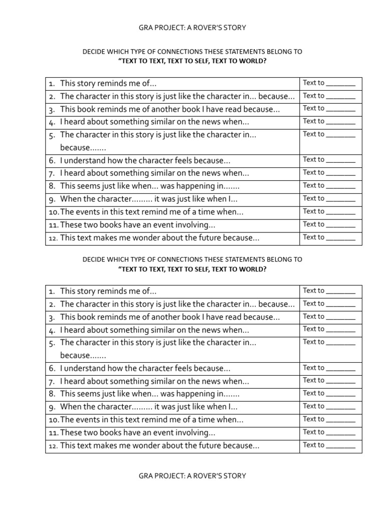 Making Connections Practice | PDF