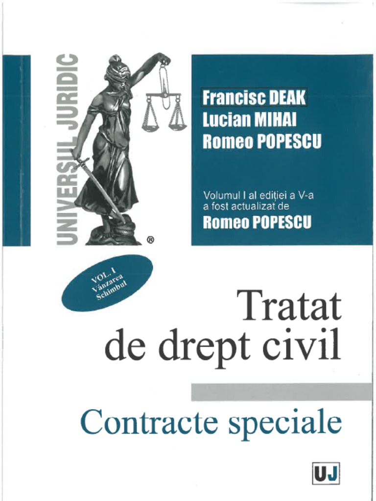 Tratat de Drept Civil - Francisc Deak, Lucian Mihai | PDF