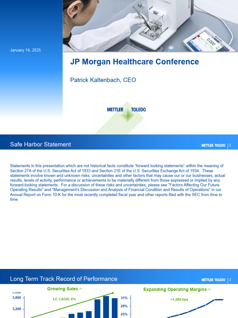 METTLER TOLEDO JPMorgan-2025-Healthcare-Conference-Presentation-Final ...