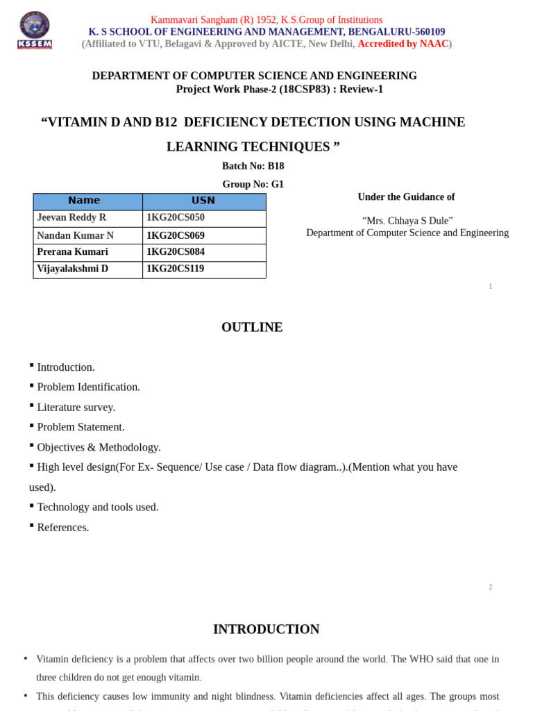 Machine Learning for Vitamin Deficiency Detection | PDF | Machine ...