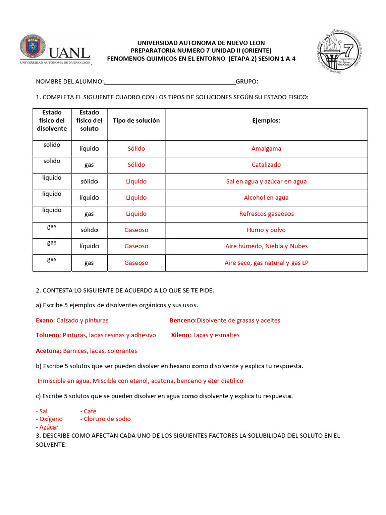 Fqe 2do | PDF | Solubilidad | Solvente
