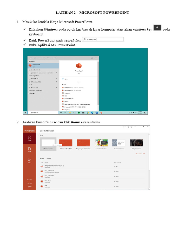 2025 Latihan 2 Microsoft Powerpoint Pdf