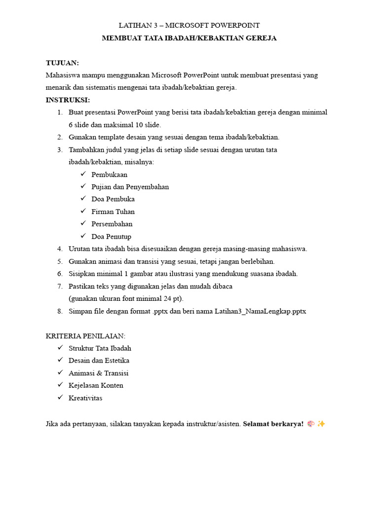 2025 Latihan 3 - Microsoft PowerPoint | PDF