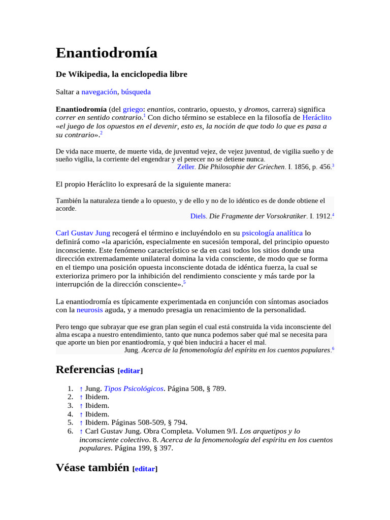 Enantiodromía | PDF