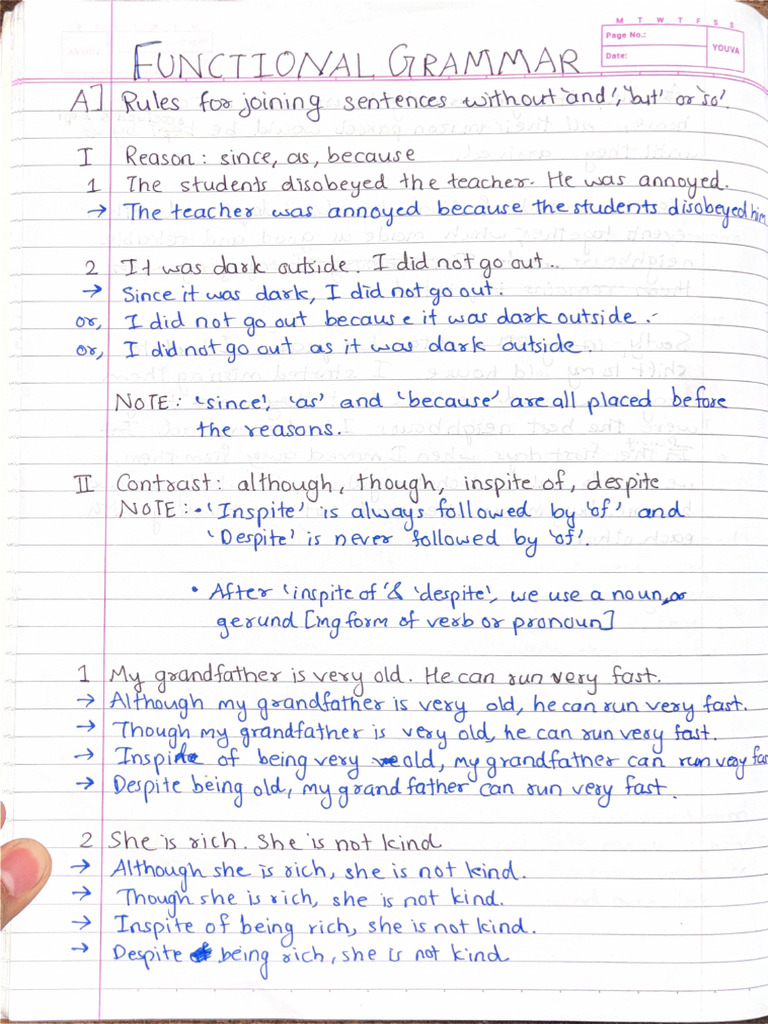 Rules For Functional Grammar | PDF