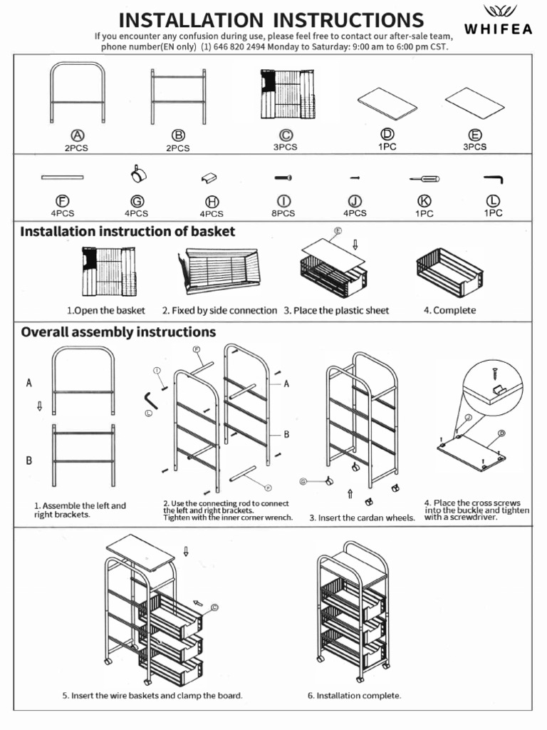 Assembly Instructions-Utility Cart | PDF