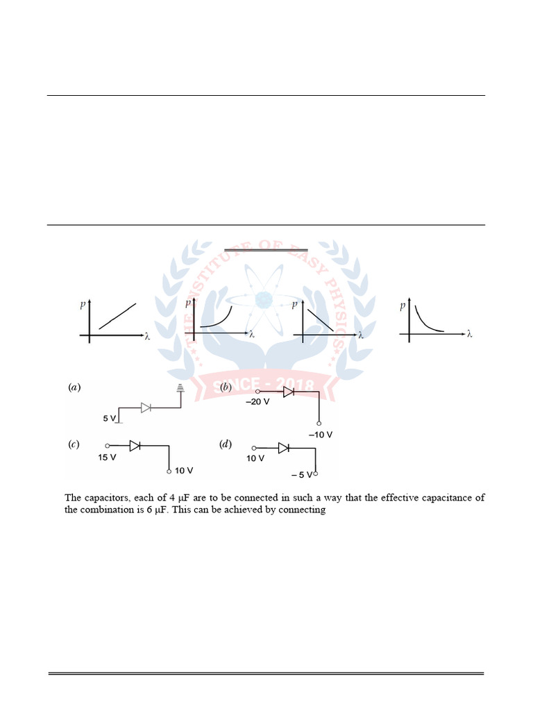 phy class 12 qp | PDF | Capacitor | Rectifier