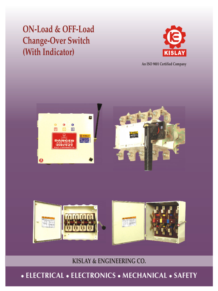 3 Load Changeover Switches.148120932 | PDF | Switch | Electrical Components