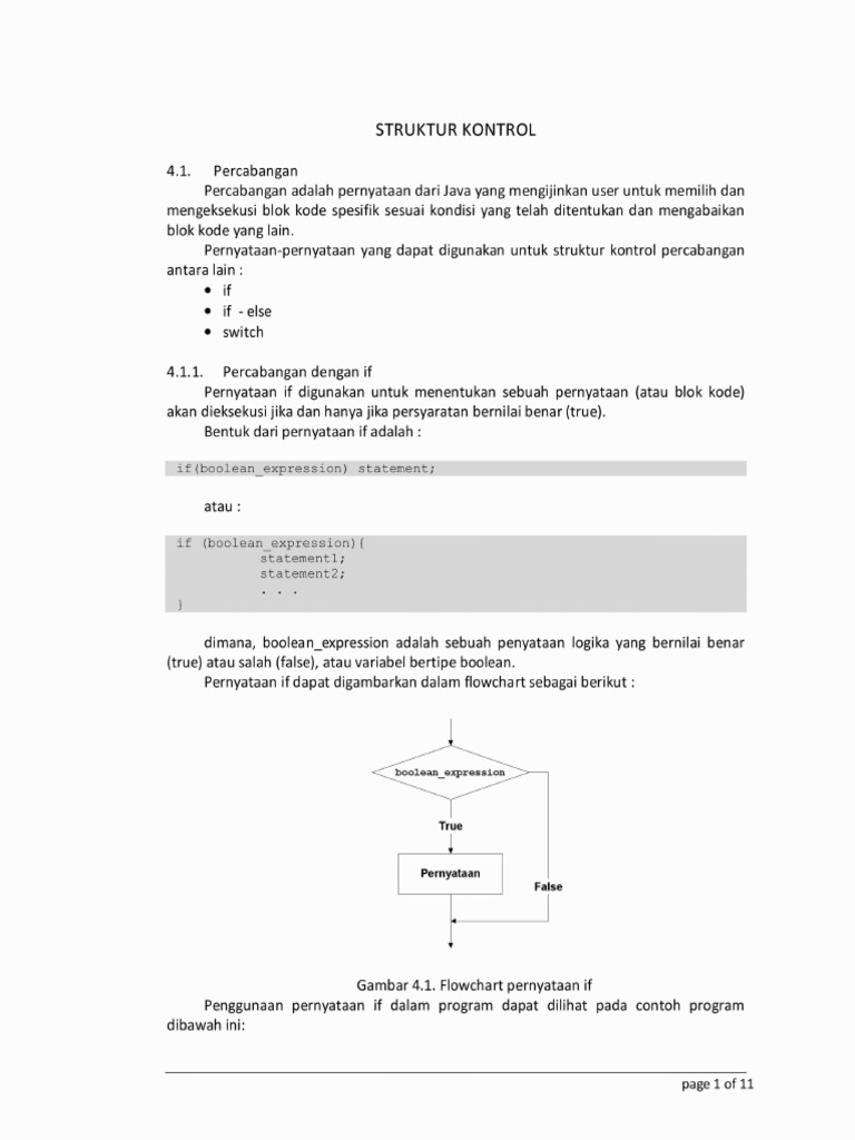 Modul Java - Struktur Kontrol_multipage | PDF
