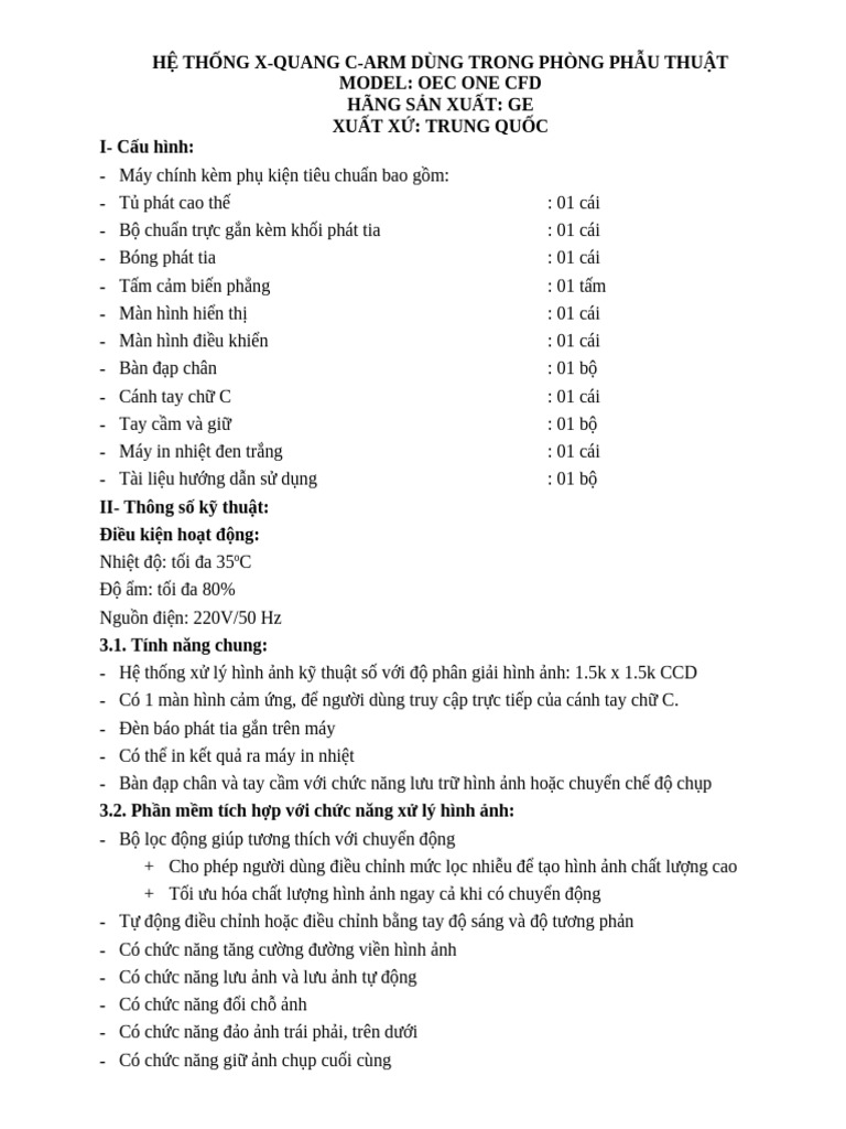 TNKT C arm OEC 1 CFD | PDF