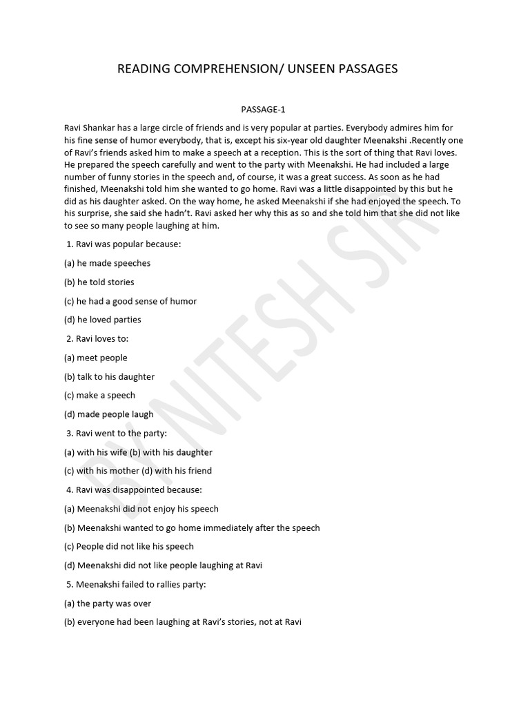 Reading Comprehension Practice Passages | PDF | Cancer | Indigestion
