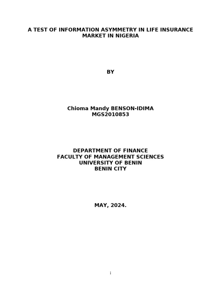 Mandy's Project | PDF | Insurance | Life Insurance