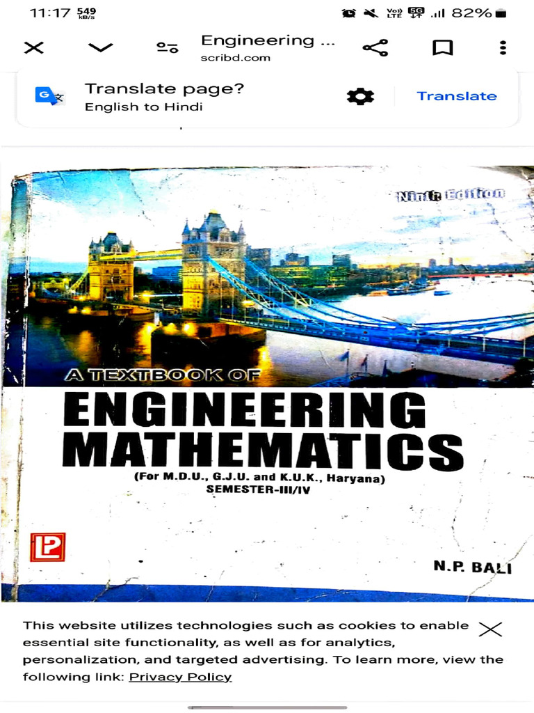 Engineering: Mathematics | PDF