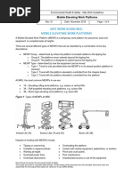 MEWP Emergency Lowering Procedures Guide | PDF