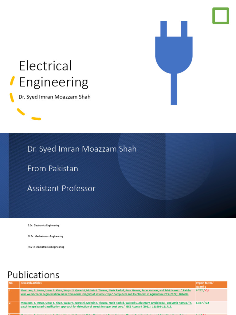 Electrical Engineering Lecture 1 Slides | PDF | Resistor | Series And ...