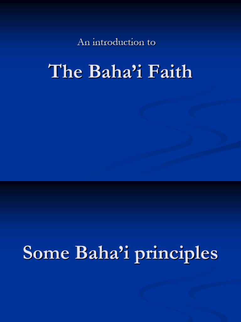 Introduction to the Baha'i Faith | PDF | Bahá'í Faith | Religious ...