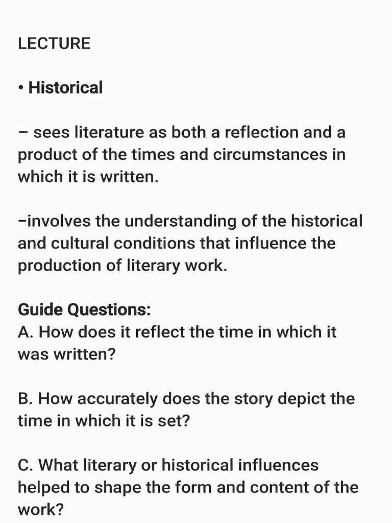 Historical and Reader-Response | PDF