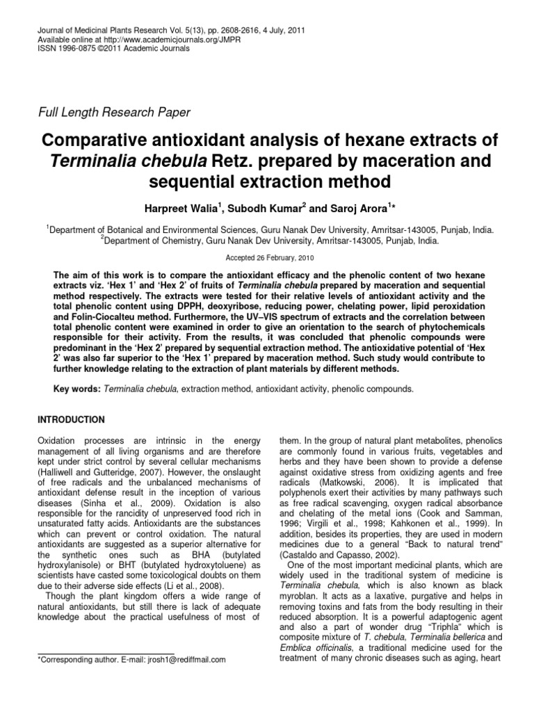 C2ECAD015971 - Sequential Maceration | PDF | Antioxidant | Polyphenol