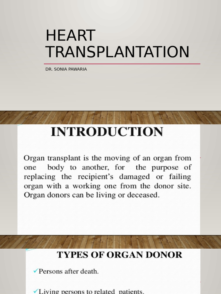 Organ Transplantation | PDF | Heart | Anatomical Terms Of Motion