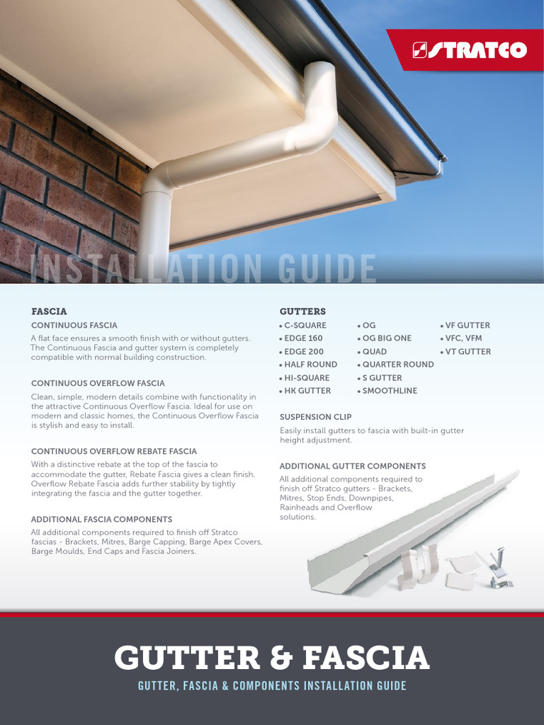 Gutters and Downpipes Install | PDF | Roof