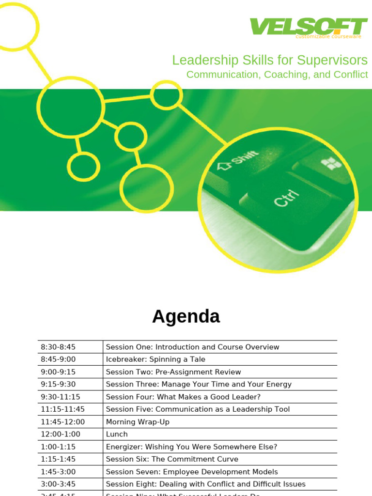 Leadership Skills for Supervisors - Communication, Coach | PDF | Communication